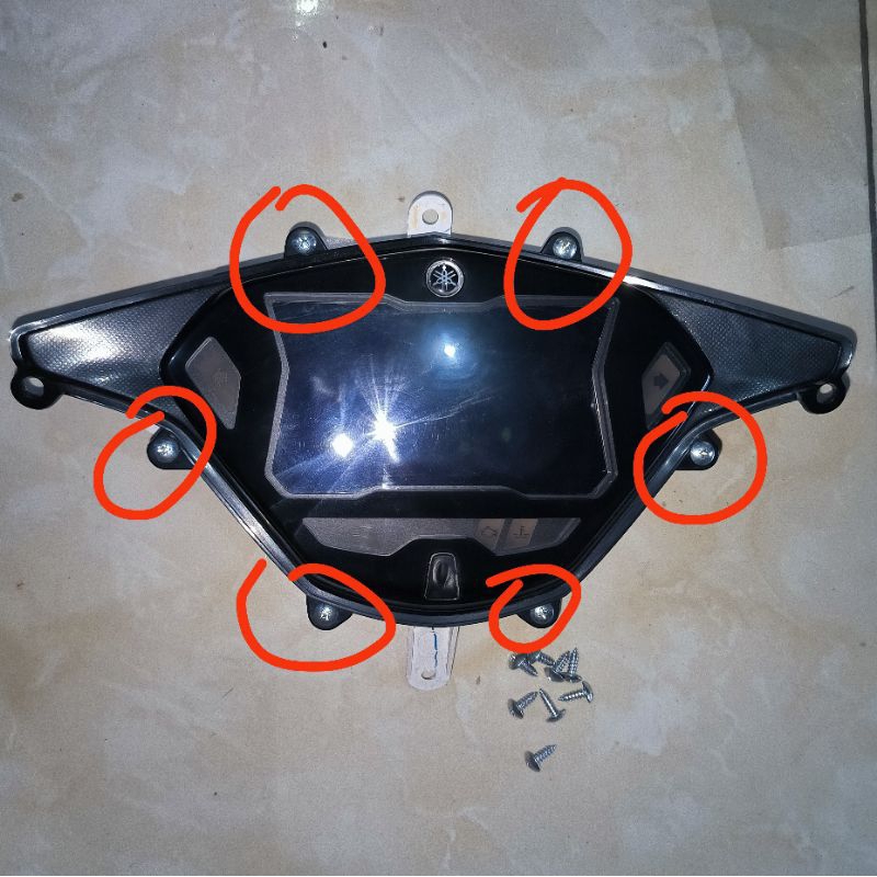 Jual Baut speedometer Aerox/ Lexi/ Aerox new 1 paket isi 8 pcs | Shopee ...