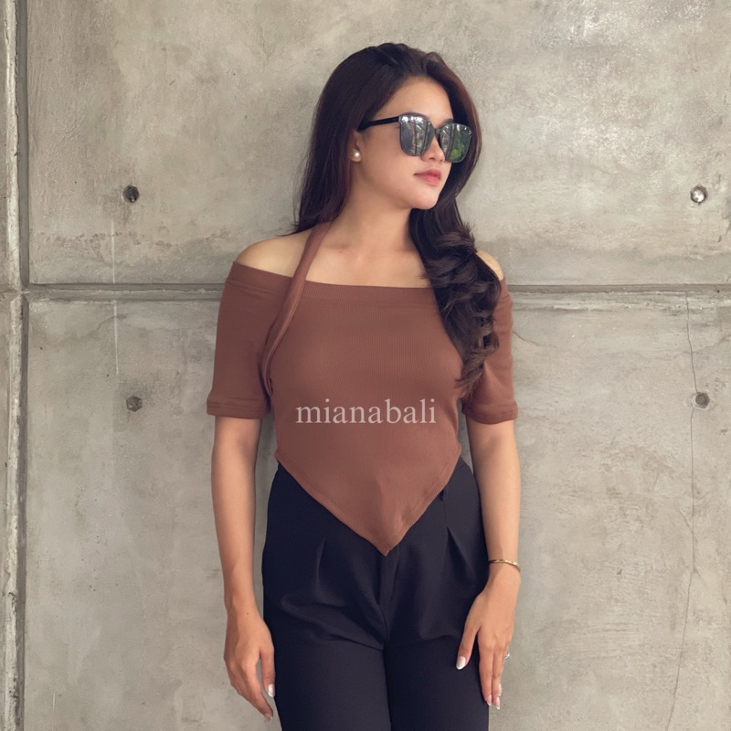 Jual Halter Top Croptop Basic Lengan Pendek | Shopee Indonesia