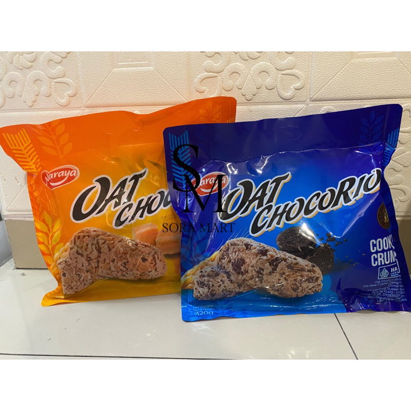 Jual naraya oat chocorio choco crumbs / oat choco salted caramel / oat ...
