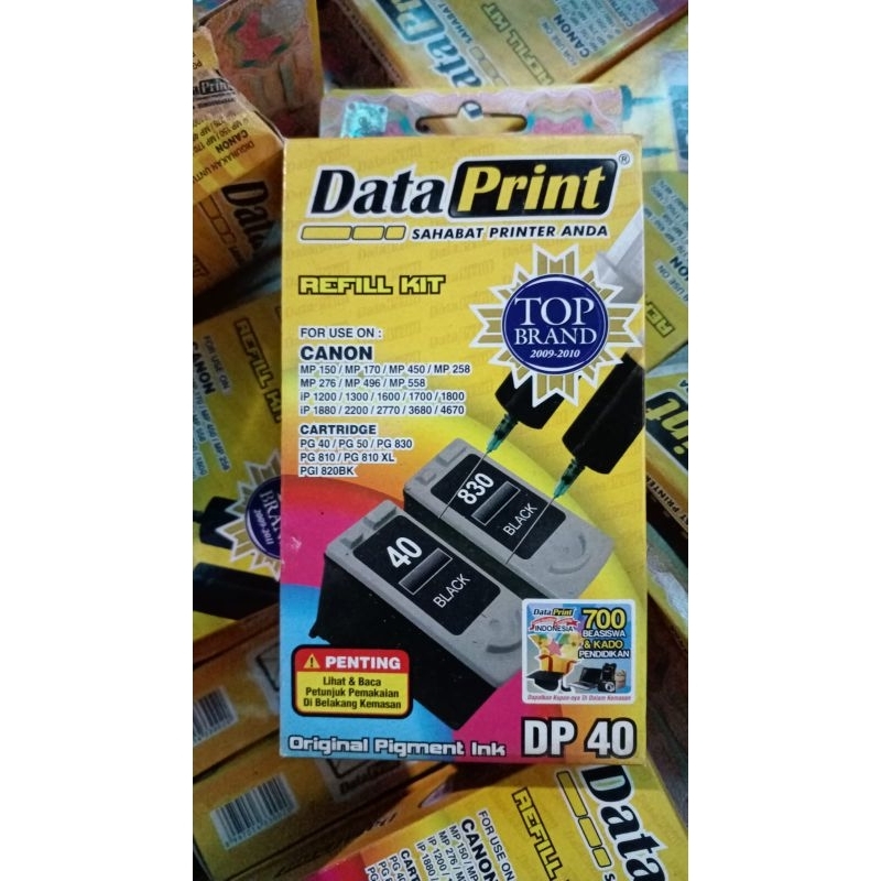Jual Data Print Kit Tinta Printer Canon DP 40 Suntik Refill | Shopee Indonesia