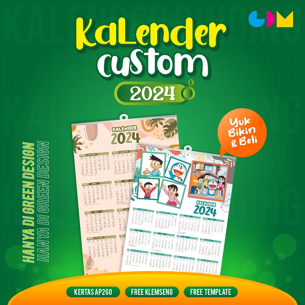 Jual READY Kalender 2025 CUSTOM Aesthetic Kalender Dinding Custom ...