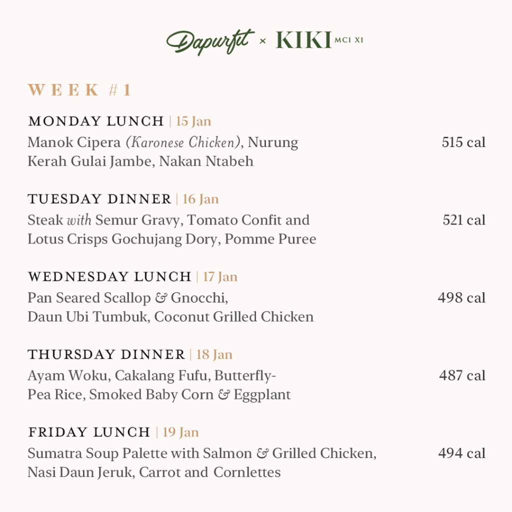Jual [Satuan] DAPURFIT x KIKI MCI 11 | MasterChef Special Menu Catering ...