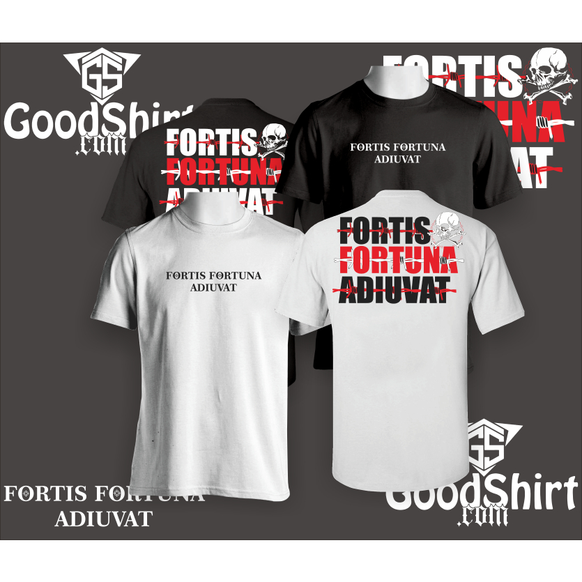 Jual Kaos Sablon -"FORTIS FORTUNA ADIUVAT" - Kaos Satuan Custom/Kaos ...