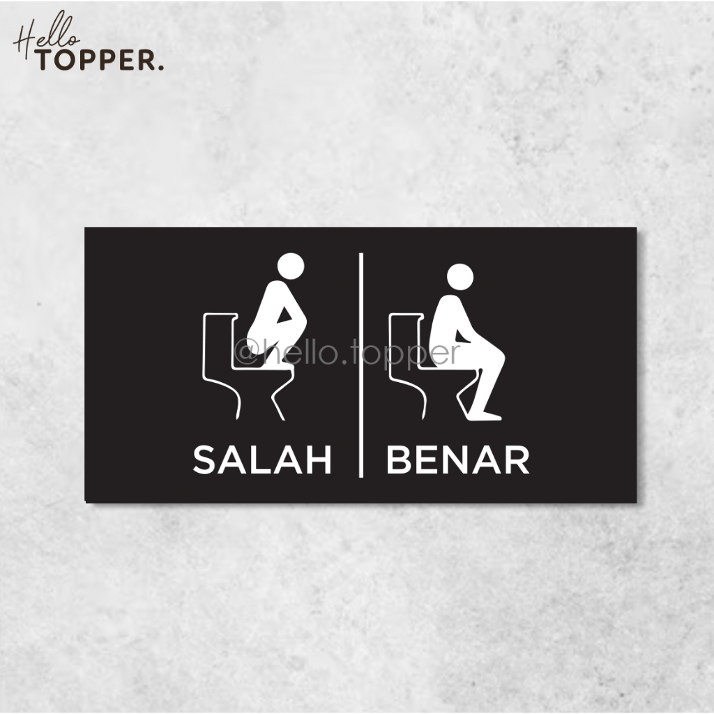 Jual Sign Himbauan Toilet Duduk Akrilik Acrylic Sign Board | Shopee ...