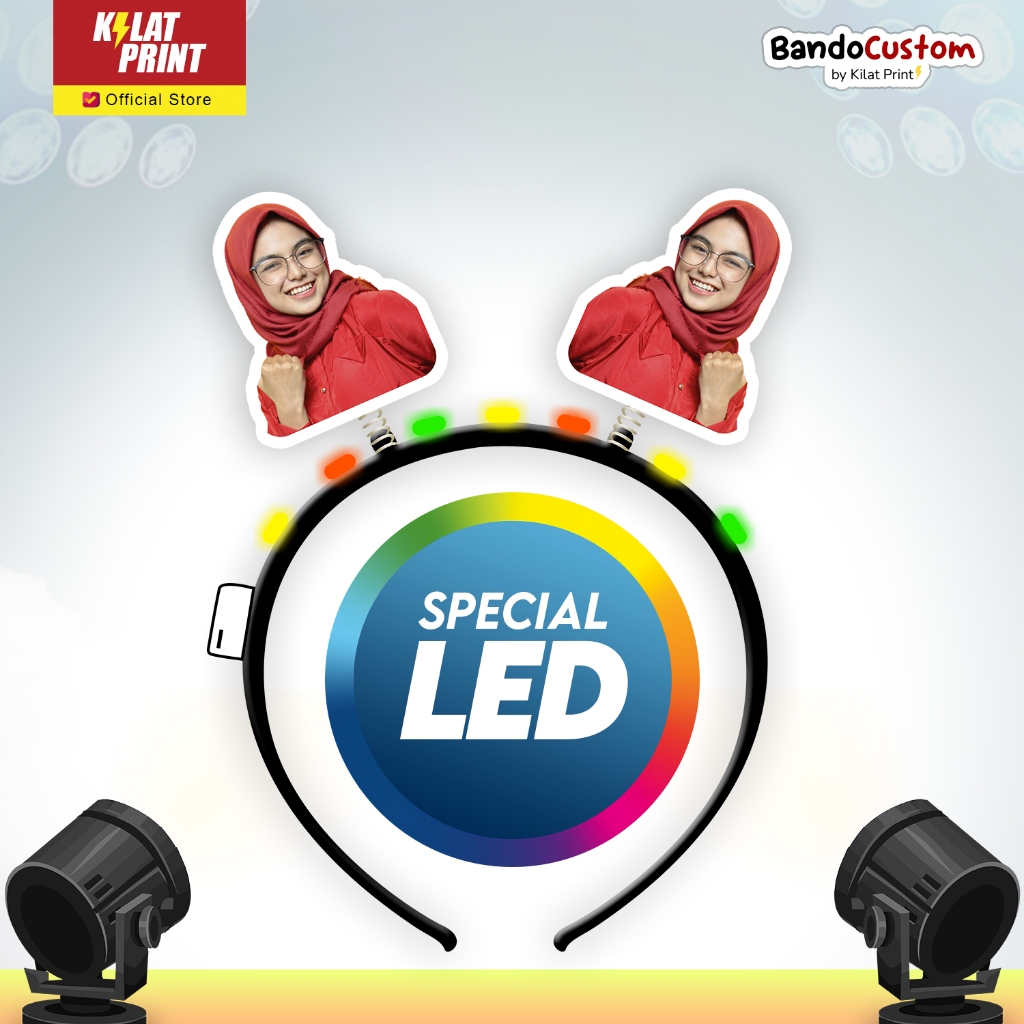 Jual Custom Bando Per Tuing Konser Wisuda Ulang Tahun Special LED ...