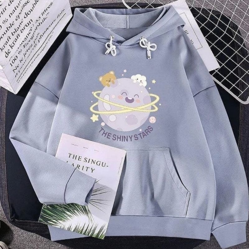 Jual Hoodie Dewasa perempuan THE SHINY STAR M L XL XXL Sweater ...