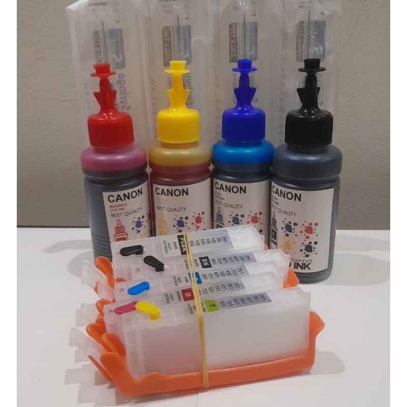 Jual Refillable Canon PG750 CL751 Set Lengkap dengan Tinta Canon iX6770,iX6780 | Shopee Indonesia