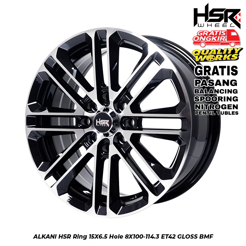 Jual Velg Mobil Brio Ayla Ring 15 Lobang Baut 4 Hsr Wheel Alkani | Shopee Indonesia