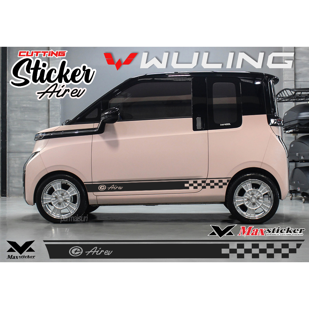 Jual Sticker Mobil wuling Air Ev Stiker List Body Samping wuling ...