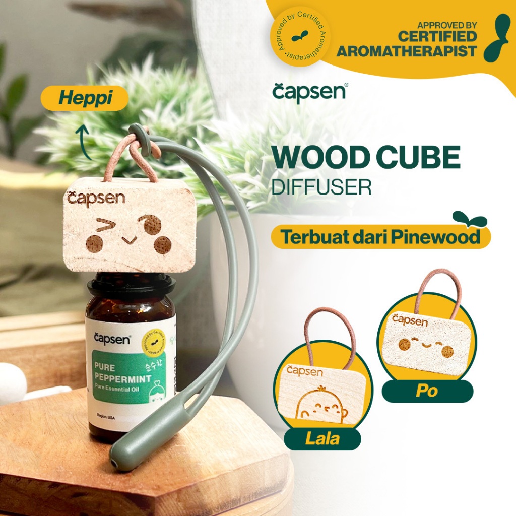 Jual CAPSEN Heppi Cube Gantungan Essential Oil Aromatherapy Diffuser ...