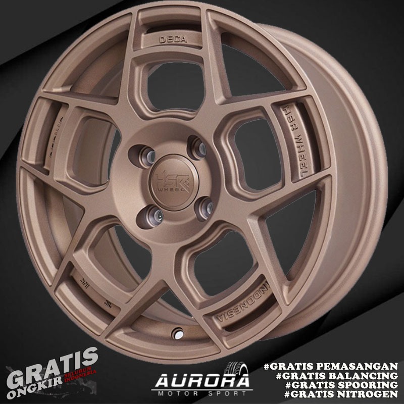 Jual VELG RACING HSR DECA RING 15 4X100 MOBIL BRIO AGYA CALYA SIGRA DLL FREE ONGKOS KIRIM ...