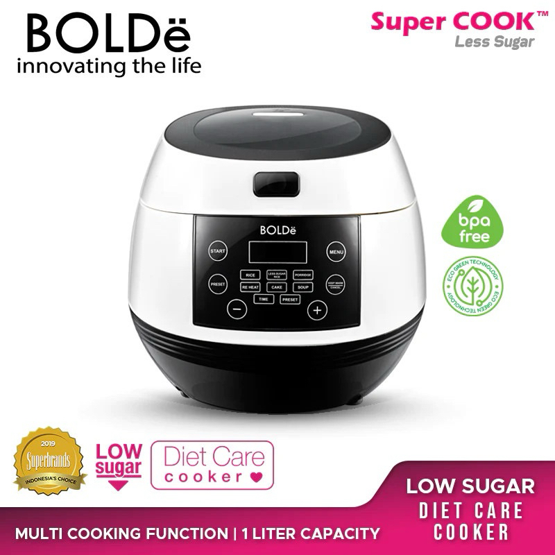 Jual Bolde - Magic Com Bolde Super Cook Less Sugar 1 Liter | Shopee ...