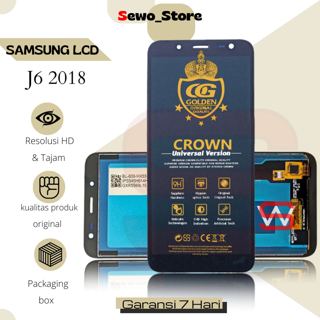 Jual LCD TOUCHSCREEN SAMSUNG J6 2018 / J600 / J600G / J600F / A6 2018 / A600 / A600F ORIGINAL ...