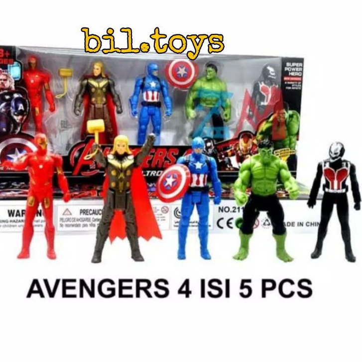 Jual MIAINAN AVENGERS 4 AGE OF ULTRON ISI 5PCS | Shopee Indonesia