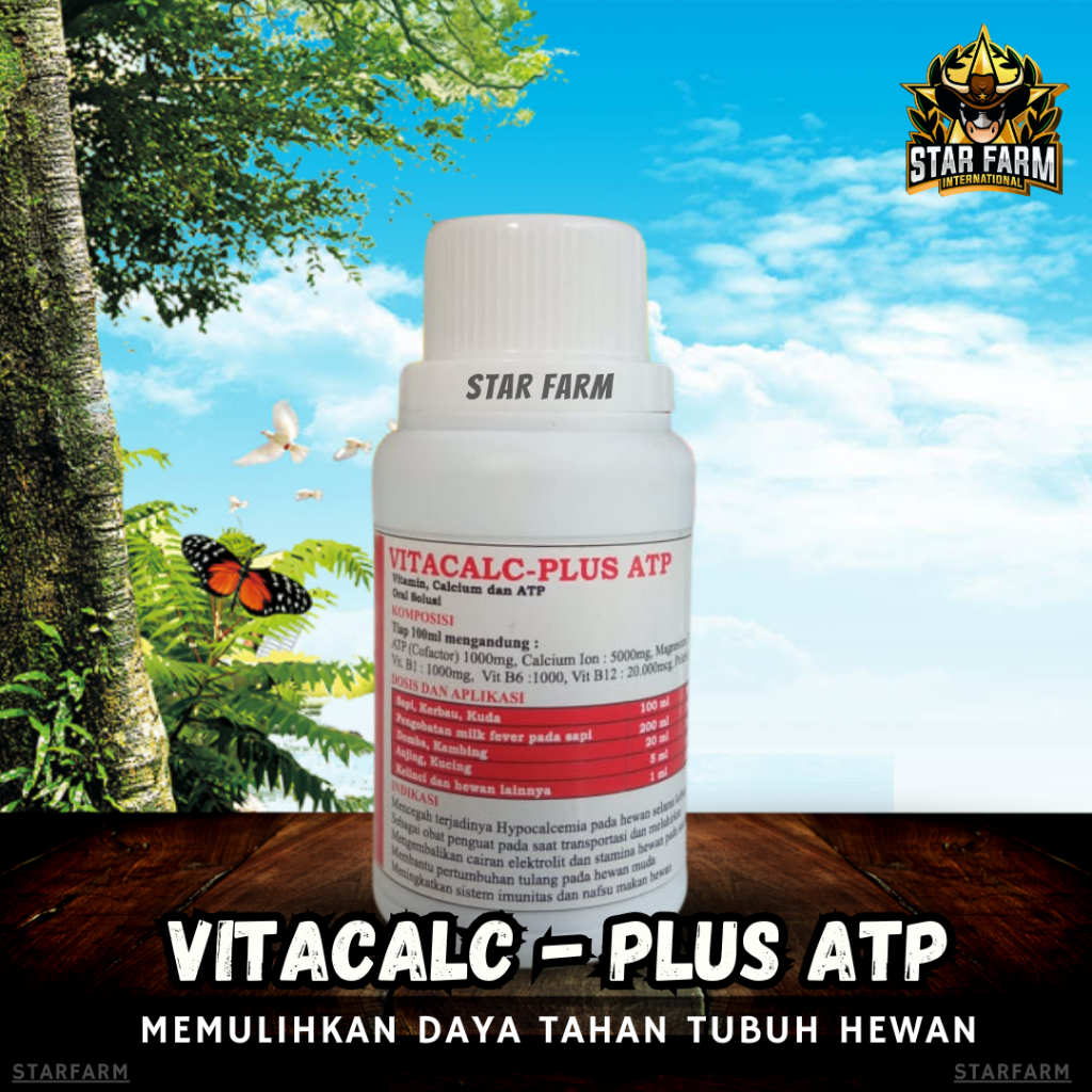 Jual Vitacalc - Plus Atp - Obat penguat otot dan daya tahan tubuh hewan ...