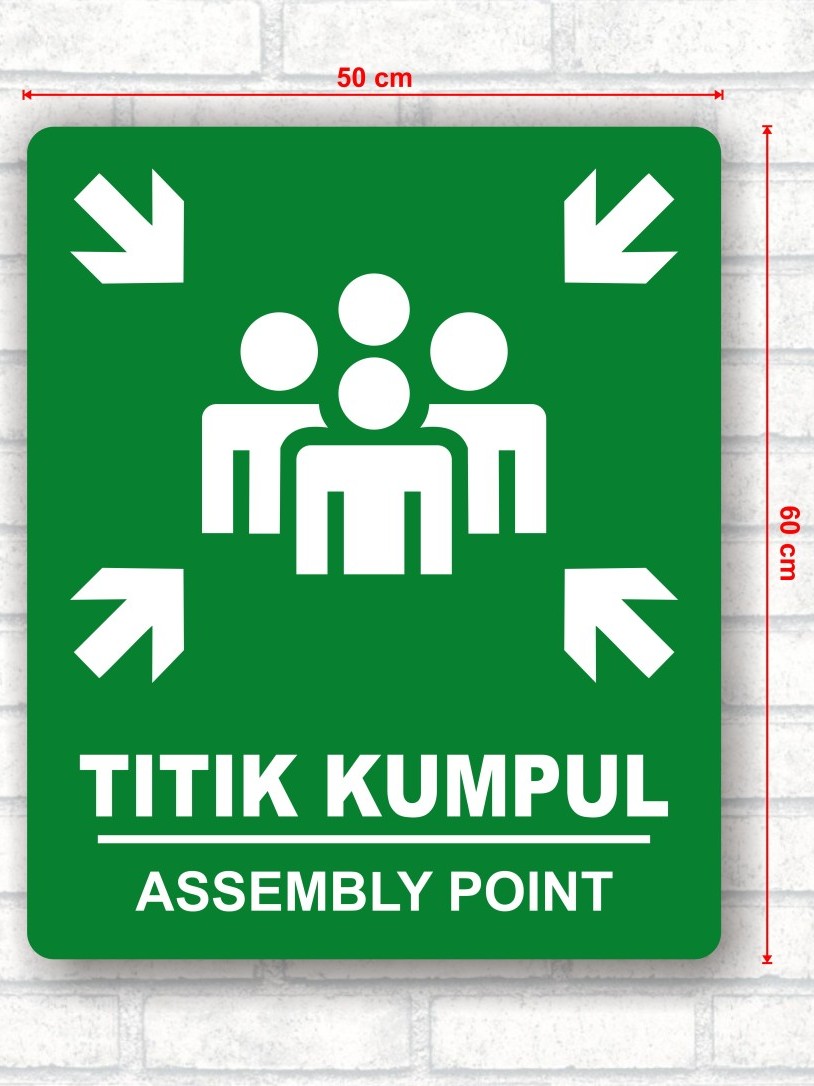 Jual Papan Titik kumpul Assembly point | Shopee Indonesia