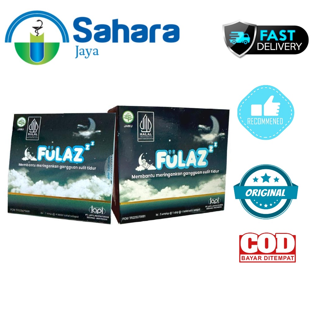 Jual [SJ] Fulaz Strip 4 Tablet / Mengatasi Gangguan Sulit Tidur ...