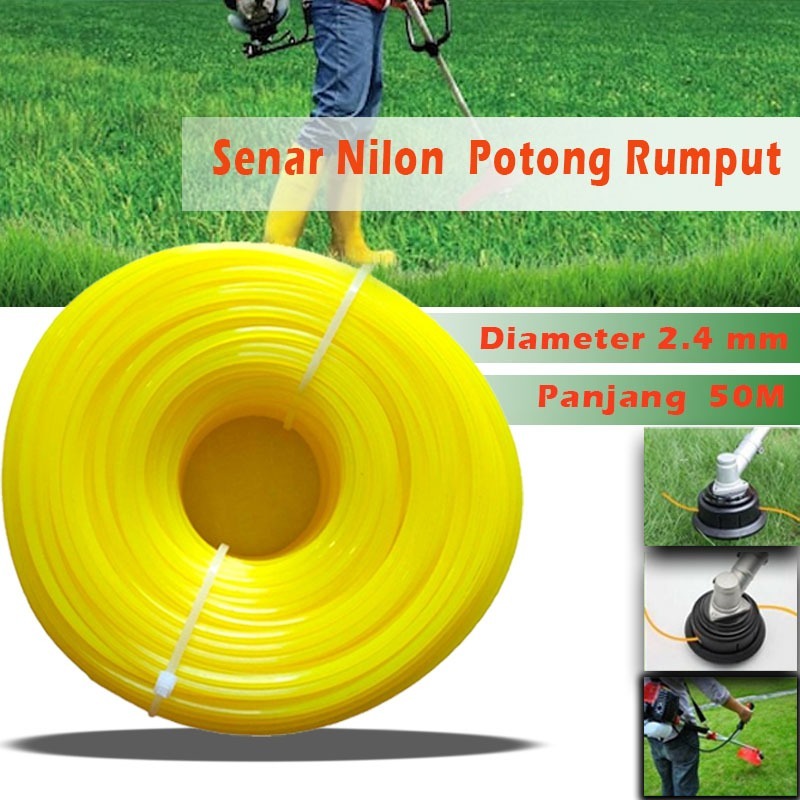 Jual IDEKU - Tali Nilon Pemotong Rumput Trimmer Line Senar Potong ...