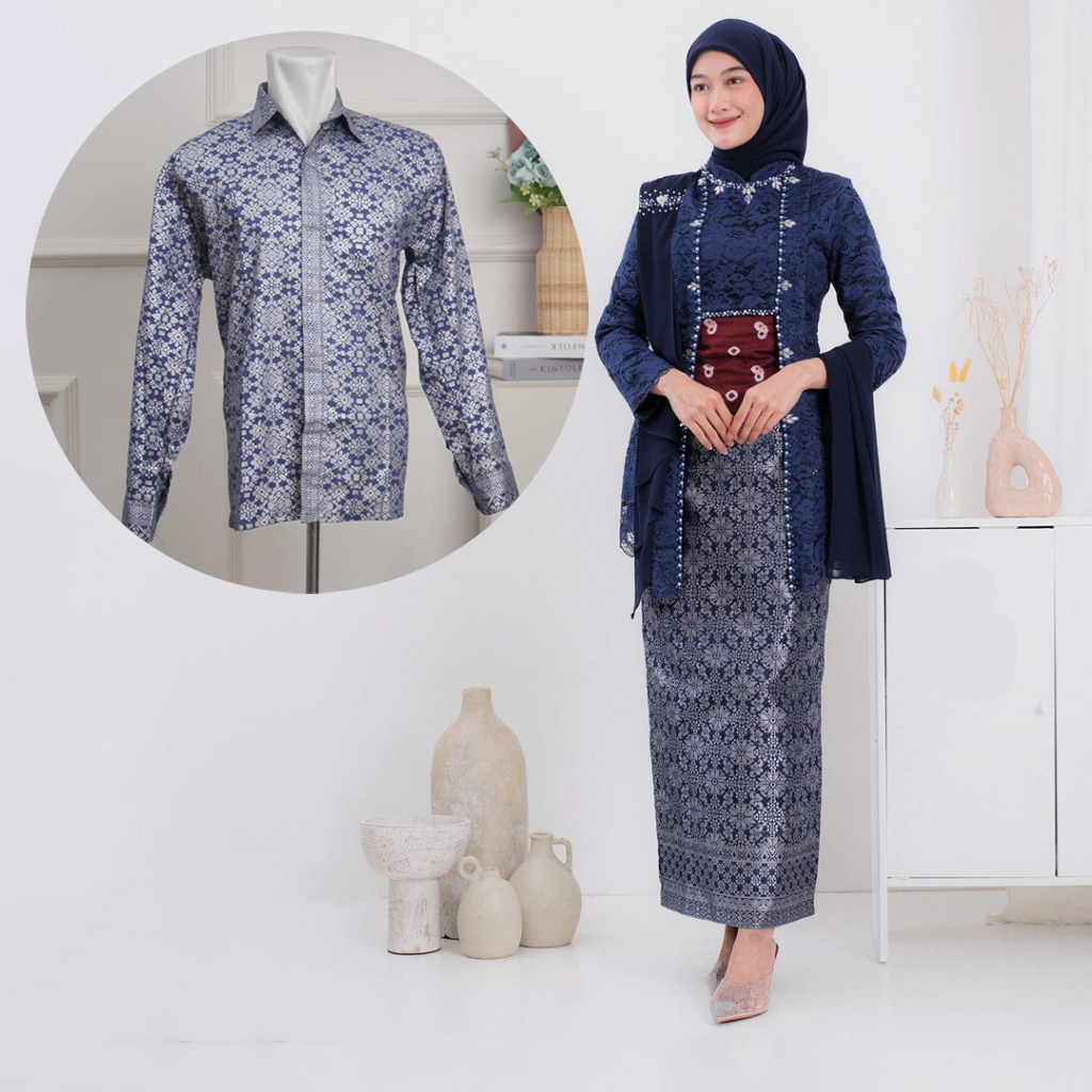 Jual NEW ARRIVAL - Couple Kebaya Laksmi Kutubaru Modern Brukat Ready ...