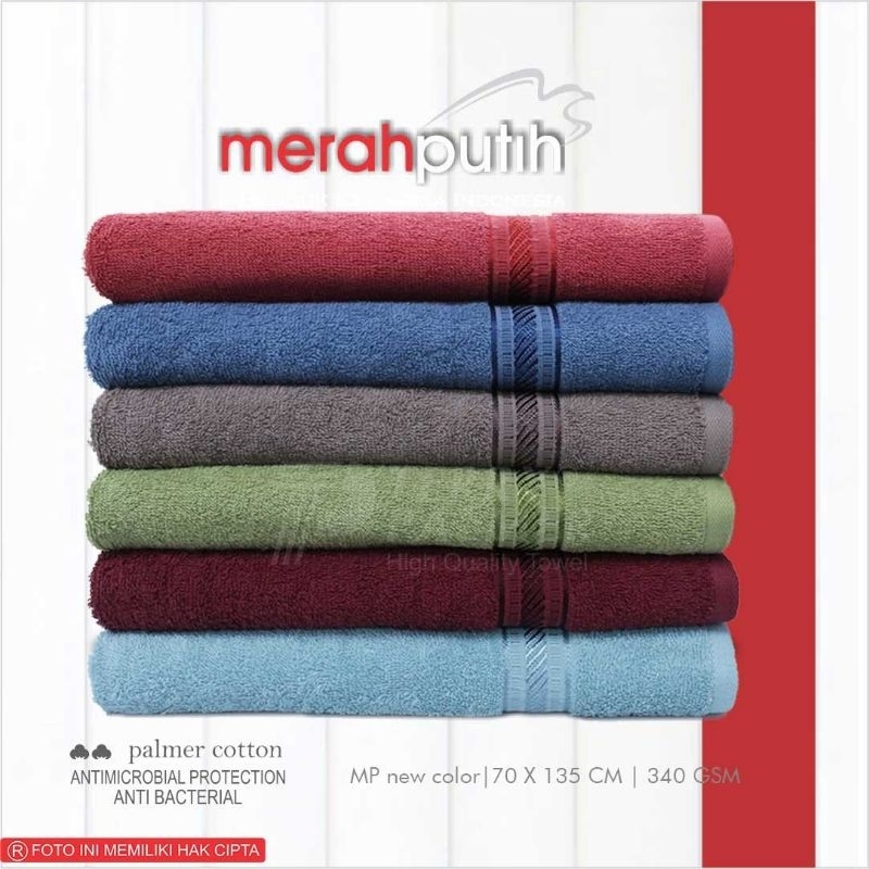 Jual handuk merah putih (warna baru) 70x135 | Shopee Indonesia