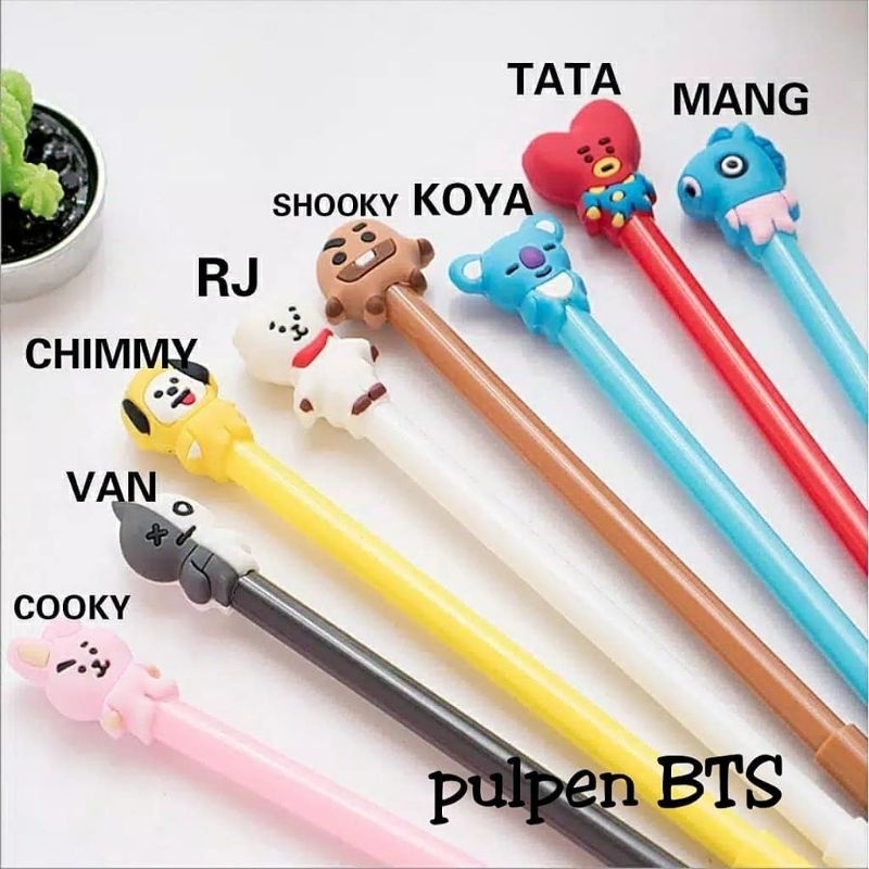 Jual {LB} PENA PULPEN BTS , PULPEN KARAKTER , PULPEN GEL , PULPEN ...
