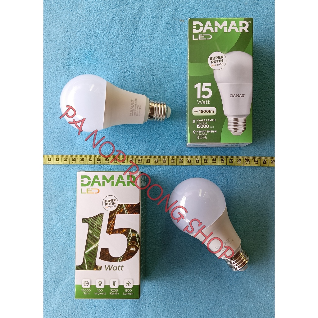 Jual LAMPU LED 15W DAMAR 7200K PUTIH | Shopee Indonesia