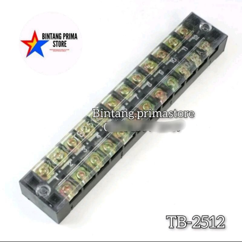 Jual Terminal Block TB-2512 12pole/phase kapasitas 25A 400v | Shopee Indonesia