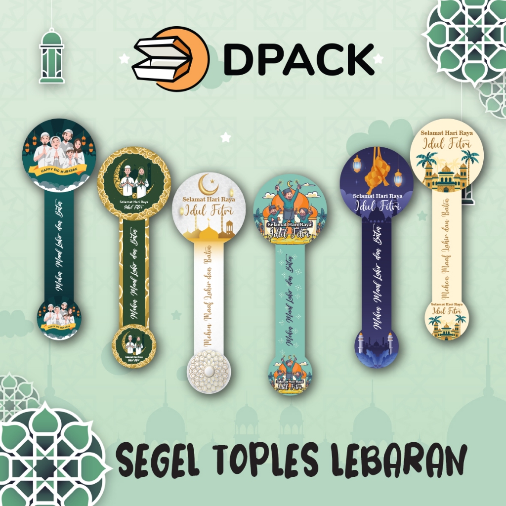 Jual Sticker Stoples / Sticker Segel / Sticker Hampers Lebaran idul ...