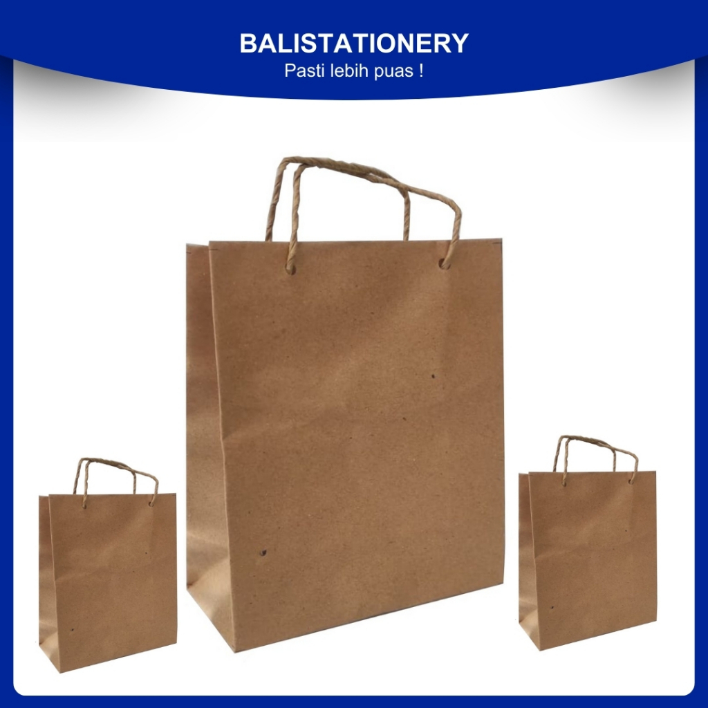 Jual Paper Bag Coklat / Paper Bag Coklat / Tas Belanja | Shopee Indonesia
