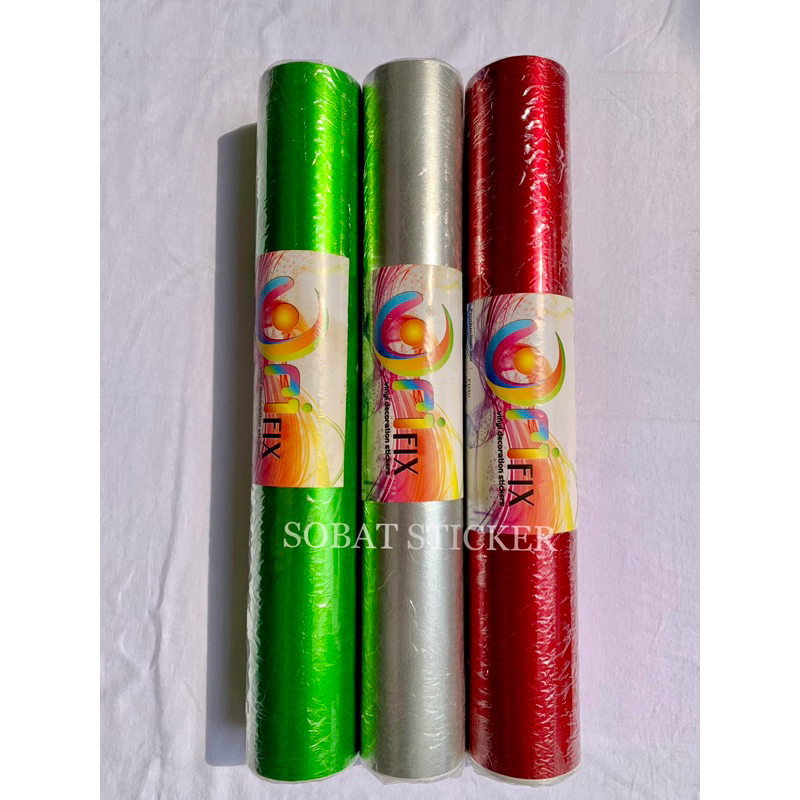 Jual STICKER SKOTLET ORI-FIX METALIK CANDY PER ROLL | Shopee Indonesia