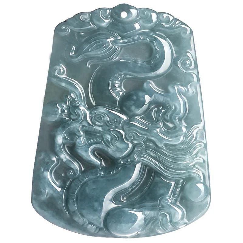 Jual LIONTIN GIOK UKIR NAGA KEBERUNTUNGAN JADEITE JADE BATU GIOK ASLI ...