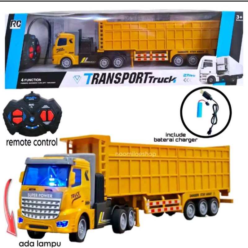 Jual MAINAN RC TRUK BAK TERBUKA TRAILER MOBIL REMOTE CONTROL TRUCK ...