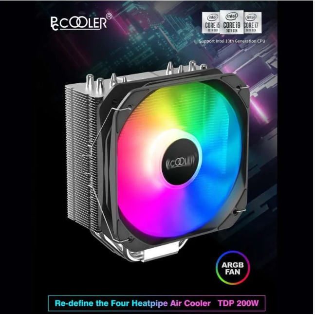Jual PCCooler PALADIN 400 ARGB - 4 Heatpipe Air CPU Cooler for Intel ...