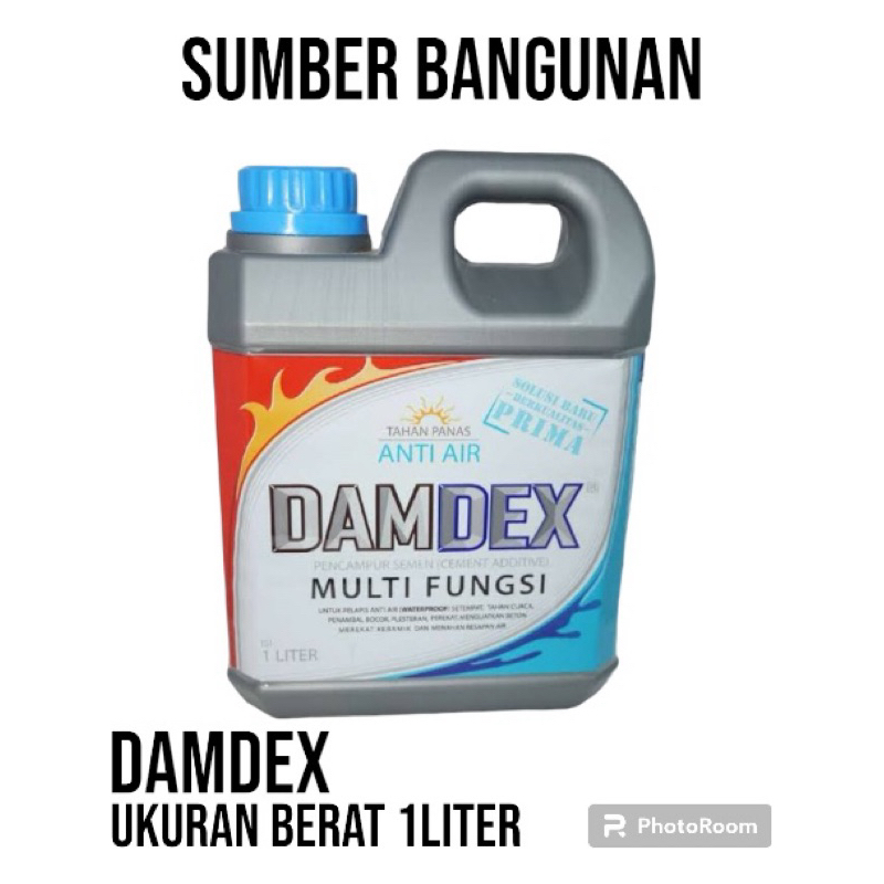 Jual Damdex 1 Liter Cairan Obat Pengeras Cor Beton / Plesteran Nat ...