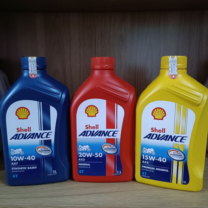 Jual OLI SHELL ADVANCE AX3 AX5 AX7 4T 1L | Shopee Indonesia