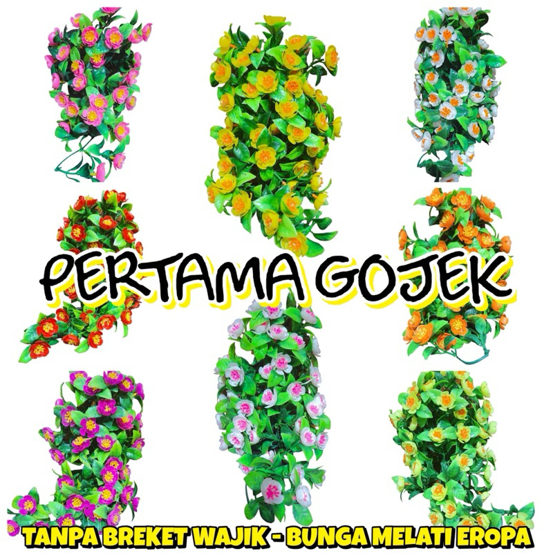 Jual C5 BUNGA MELATI EROPA/ Bunga Plastik/ Daun Rambat Plastik/ Daun ...
