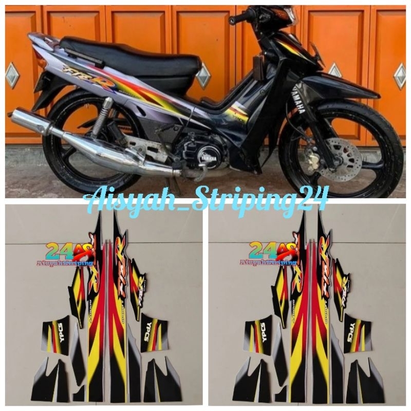 Jual STIKER STRIPING LES LIS BODY MOTOR F1ZR LIMITID EDITION SILVER ...