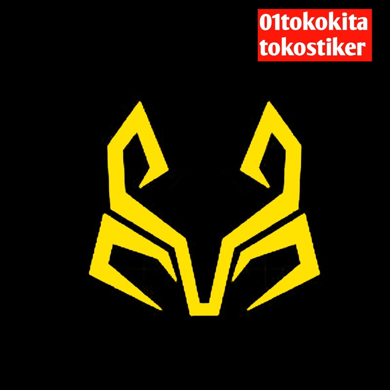 Jual Sticker cutting motor variasi wolf angry logo Stiker cuting motor ...