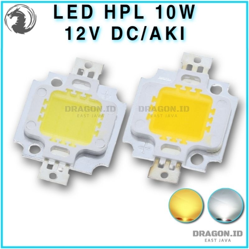 Jual High Power Led Hpl 10W 9-12V dc Varian White-Warm White | Shopee ...
