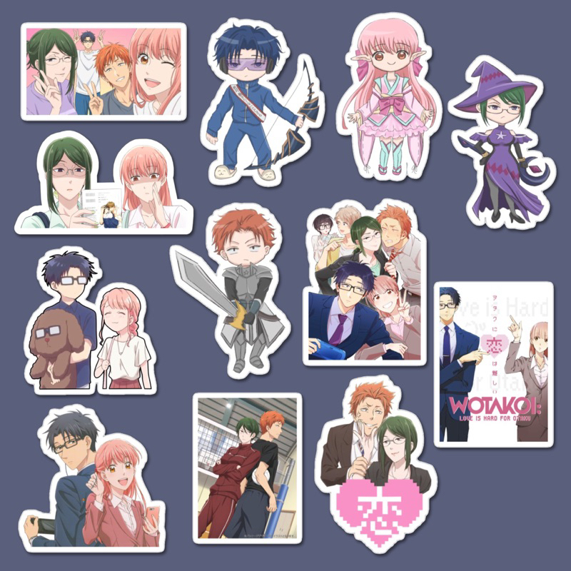 Jual Sticker Anime Wotakoi Love is hard for otaku Hirotaka narumi san ...