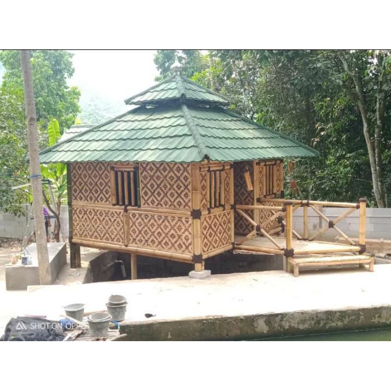 Jual MUSHOLA BAMBU ATAP GENTENG METAL | Shopee Indonesia