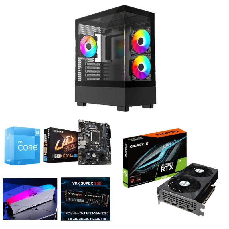 Jual Rakitan PC Gaming / Streaming / Editing Intel Core i3 12100F Gen 12 LGA 1700 VGA RTX 3050 ...