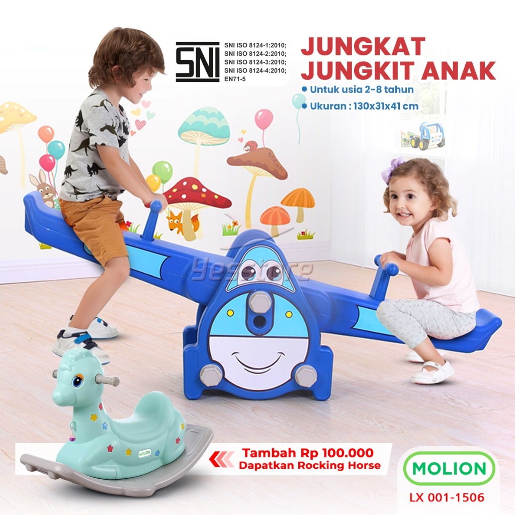 Jual MOLION SNI Mainan Jungkat Jungkit Anak Seesaw Kuda Kudaan Jungkat ...