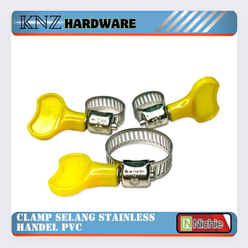 Jual 1/2" Hose Clamp Clam Klem Selang Stainless Kuping Handel PVC ...