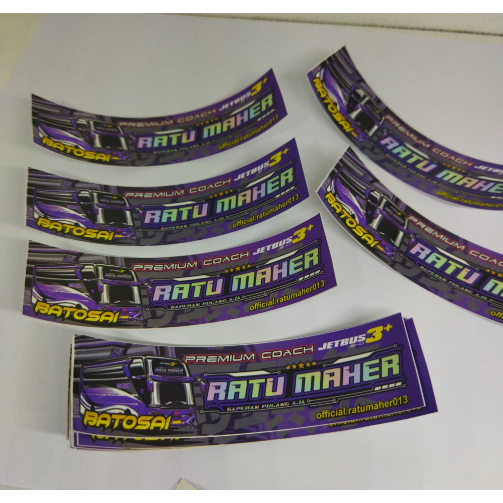 Jual stiker bis ratu maher asli po jetbus | Shopee Indonesia