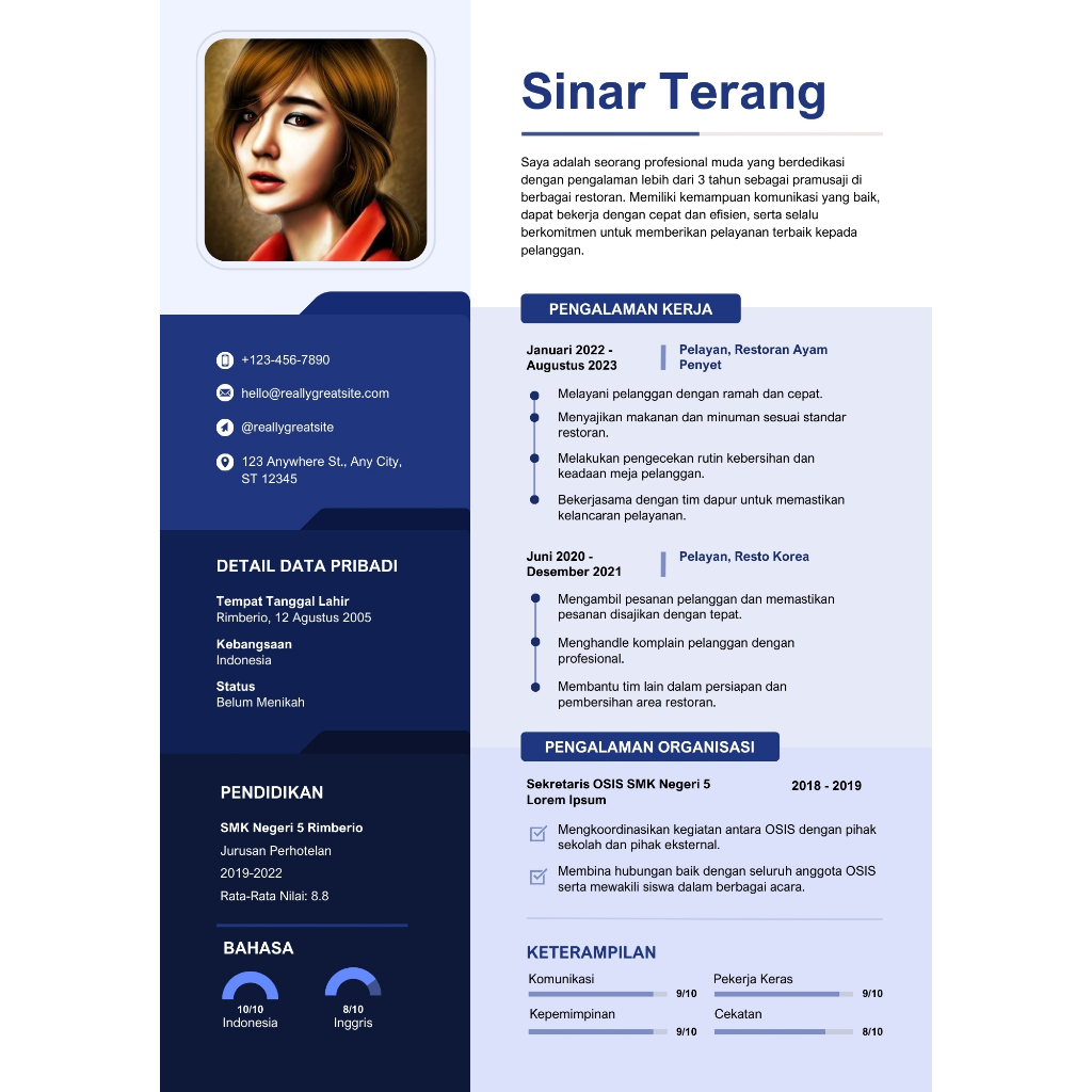 Jual Jasa Pembuatan CV | Jasa Desain CV | Surat Lamaran Kerja | CV | Shopee Indonesia