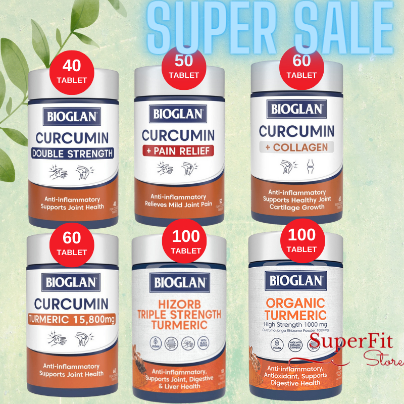 Jual Bioglan Curcumin Double Triple Strength Turmeric Collagen Pain ...