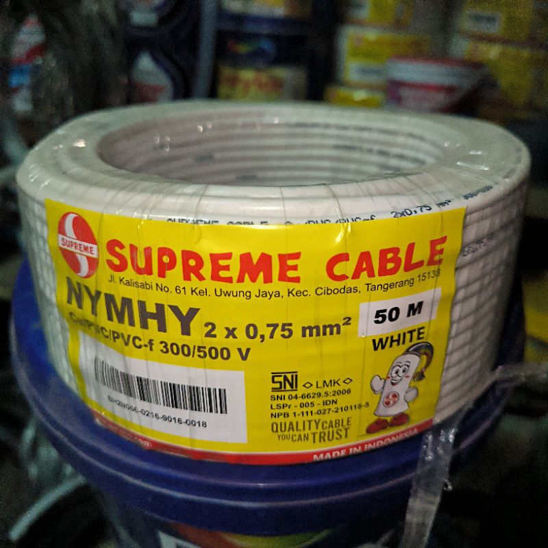 Jual KABEL SERABUT SUPREME NYMHY 2 x 0,75 | Shopee Indonesia