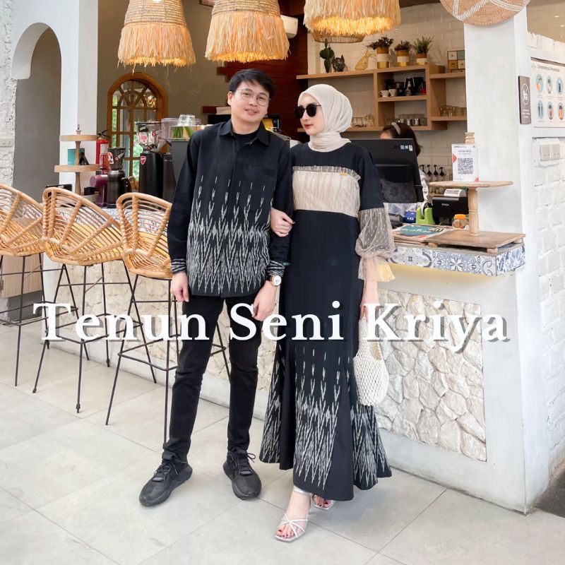 Jual (Ready stok) baju set couple tenun kondangan terbaru - baju couple ...