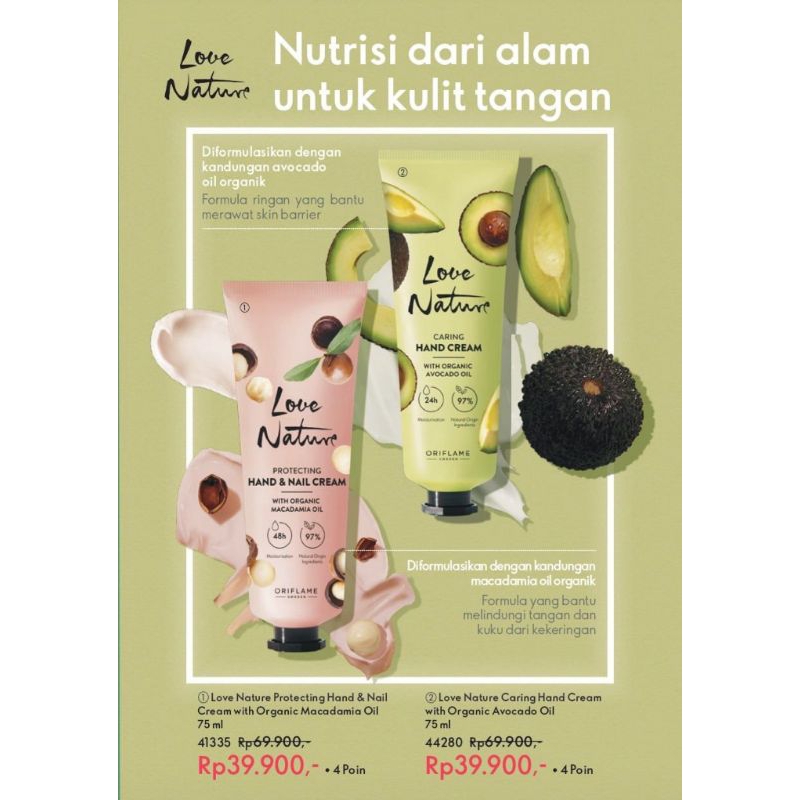 Jual Hand cream Love nature,hand cream avocado,hand cream pelembab ...